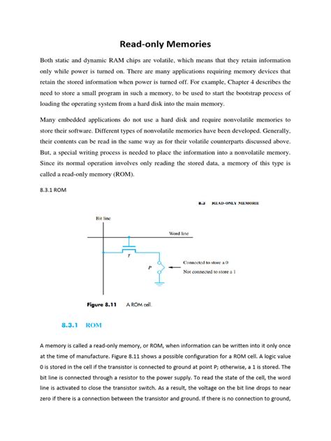 readonly pdf read only memory flash memory
