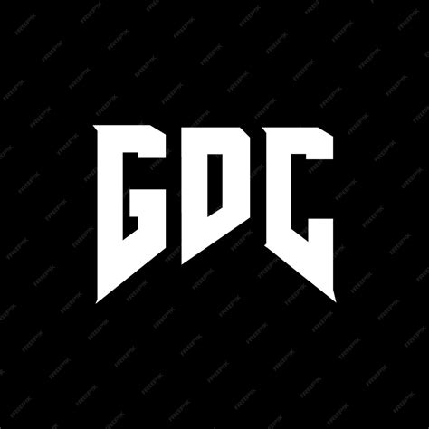 Premium Vector Gdc Letter Logo Design For Technology Company Gdc Logo Design Black And White