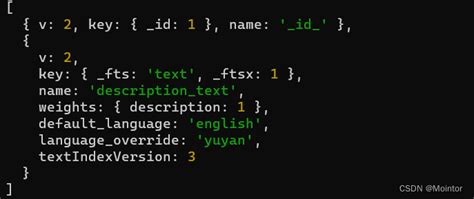 【mongodb】索引 文本索引(指定语言) 【mongodb】索引 文本索引(指定语言)