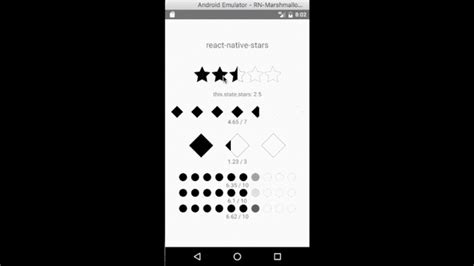 a versatile react native star review component with half star