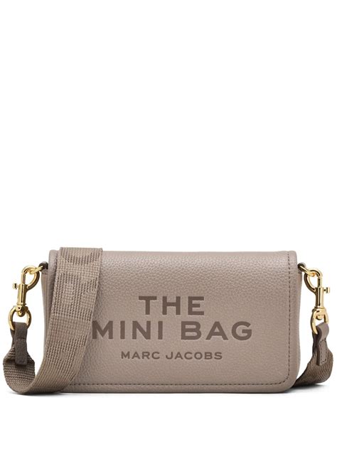 Marc Jacobs The Leather Mini Crossbody Bag Neutrals Farfetch