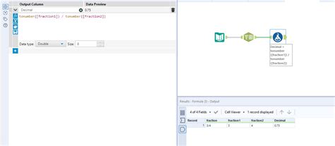 Solved Fractions To A Decimal Alteryx Community