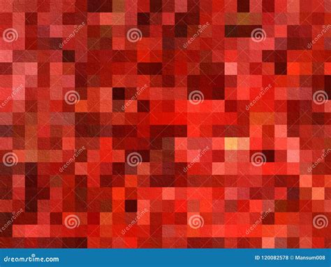 Art Red Color Abstract Pattern Background Stock Illustration