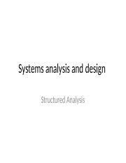 Structured Analysis Understanding System Requirements And Data Course Hero
