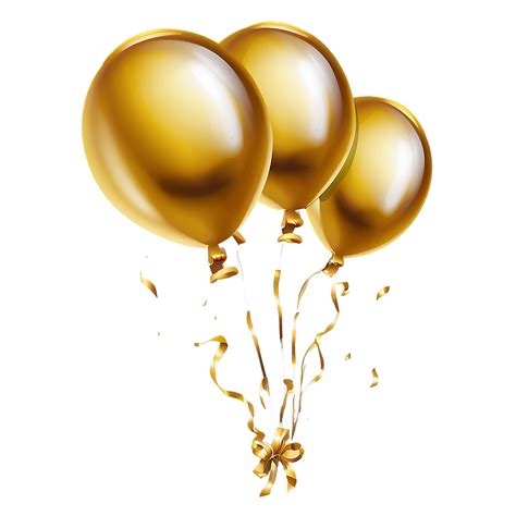 Gold Balloons Png Images 100