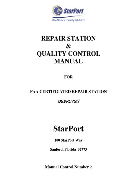 Manual Star Port Rsm Qcm Pdf Federal Aviation Administration