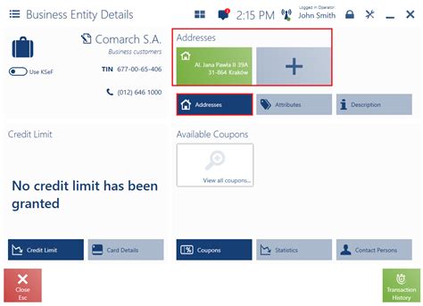 Adding And Editing An Address Knowledge Base For Comarch Pos 2025 0 In Cooperation With