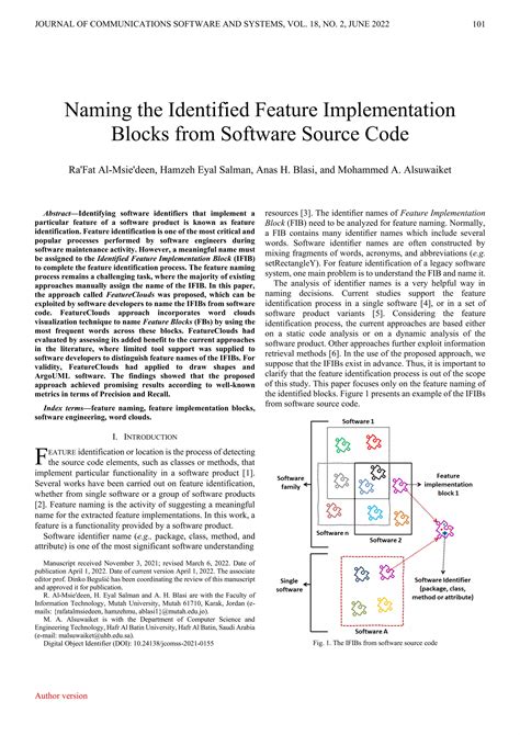 Naming The Identified Feature Implementation Blocks From Software