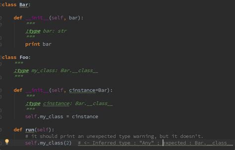 Python How To Specify Class Or Function Type In Docstring For Pycharm