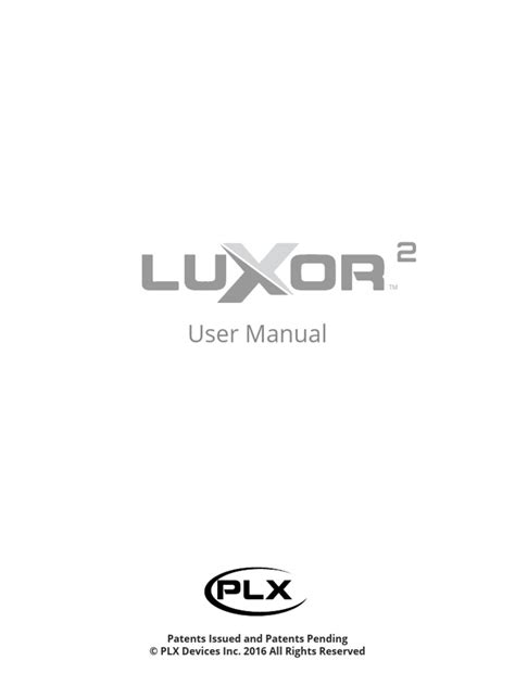 luxor 2 manual pdf light emitting diode usb