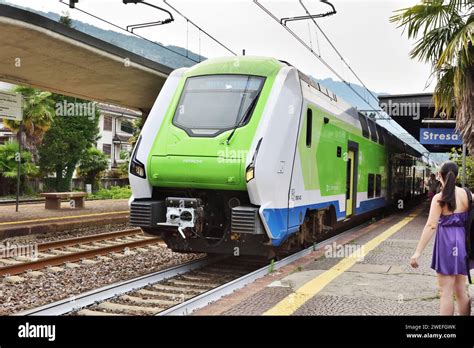 A Trenord Class Etr 421 No 421 035 Arrives At Stresa Station With A Service To Milano Centrale