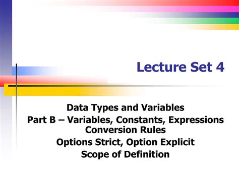 PPT Lecture Set PowerPoint Presentation Free Download ID