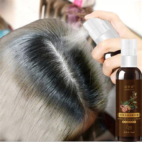 Polygonum Multiflorum Black Hair Serum Black Hair Growth Spray 100ml