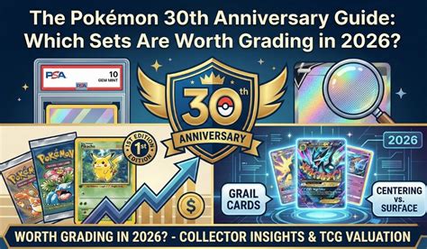 The Pokémon 30th Anniversary Guide Which Sets Are Worth Grading In