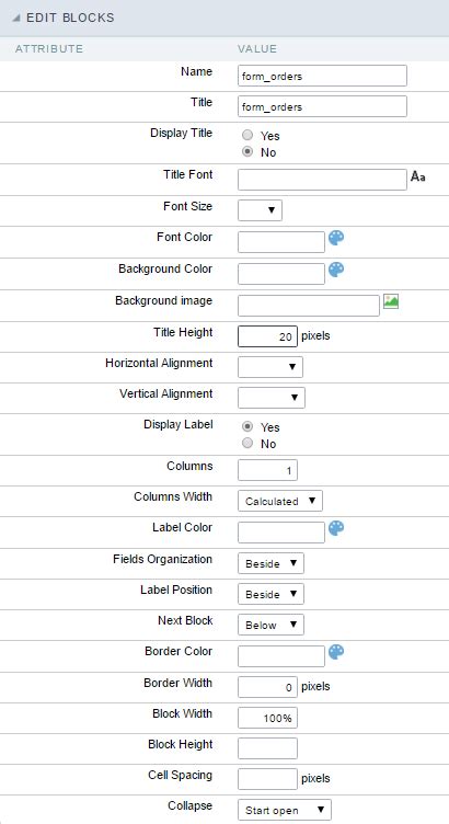 Form Layout Setting Scriptcase Low Code Documentation