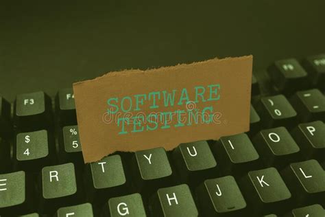 Sign Displaying Software Testing Business Concept Investigation
