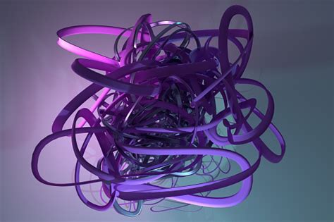 화려한 3d 렌더링입니다 추상 Cgi 구성 기하학적 지저분한 문자열의 무리 그래픽 디자인에 대 한 배경 화면입니다 0명에 대한 스톡 사진 및 기타 이미지 Istock