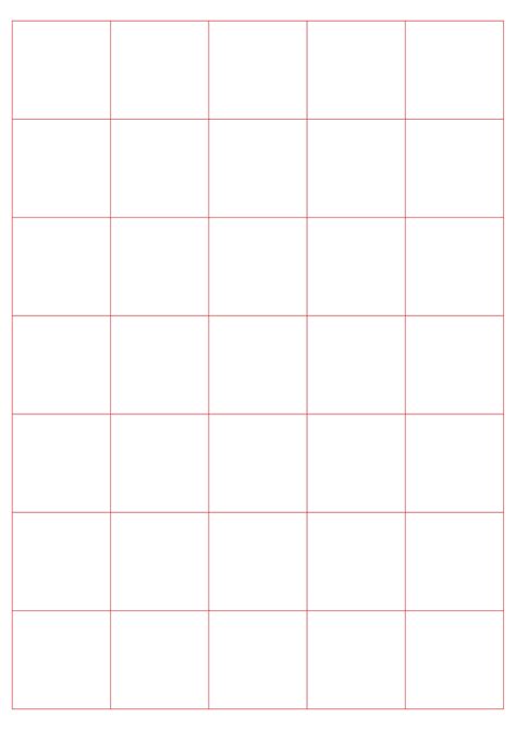 Printable Red Grid Paper Download Free