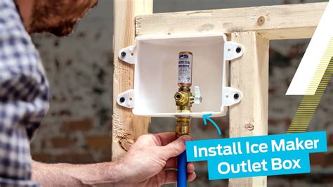 How To Install Ice Maker Outlet Box