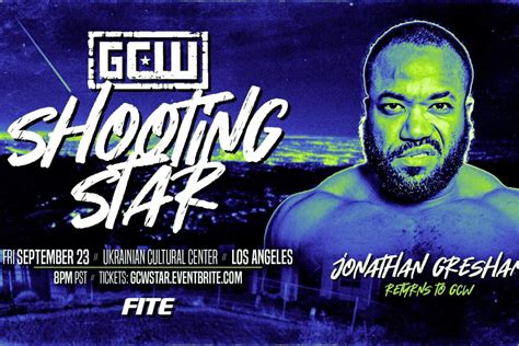 Jonathan Gresham To Return To Gcw At Gcw Shooting Star Fightful News