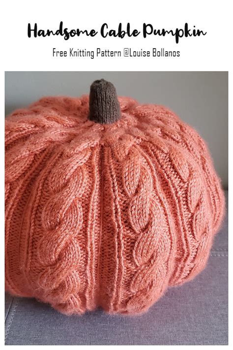 Cable Knit Pumpkins Free Knitting Patterns Artofit