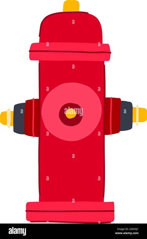 Emergency Fire Hydrant Cartoon Vector Illustration Stock Vector Image And Art Alamy