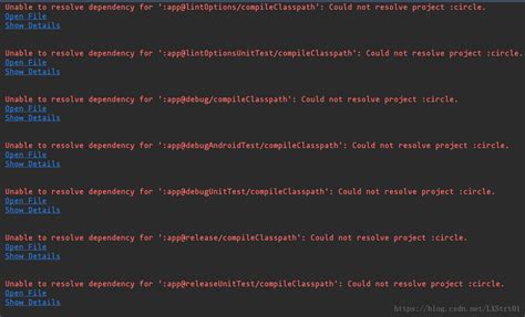Could Not Resolve Project Csdn博客