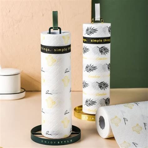 유니크 스탠드형 접착형 키친타올 걸이 롤백 수납 꽂이 홀더 6type 감도 깊은 취향 셀렉트샵 29cm