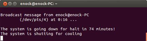 Schedule Shut Down Or Reboot Using Terminal Unixmen