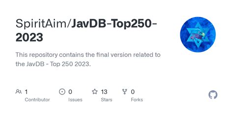 Javdb Top250 2023readmemd At Master · Spiritaimjavdb Top250 2023 · Github