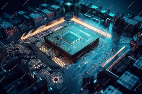 Premium Ai Image Circuit Board Technology Background Central Computer Processors Cpu And Gpu