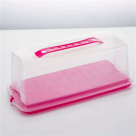 Large Sturdy And Reusable The Newkbo Rectangular Cake Carrier Box Is