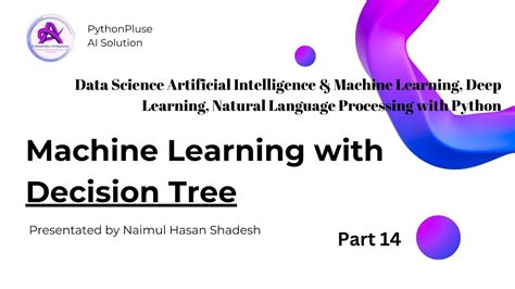 Data Science Machine Learning Decision Tree Part 14 Datascience Python Ai Ml Dl Nlp