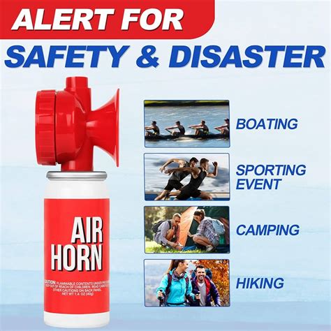 Air Horn For Boat Wellrise 4pcs 14oz Boat Air Horn For Safety 122db