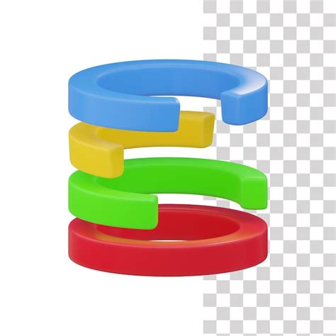 Premium Psd A Circle Graph Arranged Upwards With Various Colors