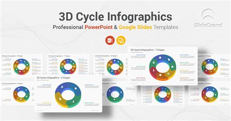 3D Cycle Infographics PowerPoint Template Designs SlideGrand