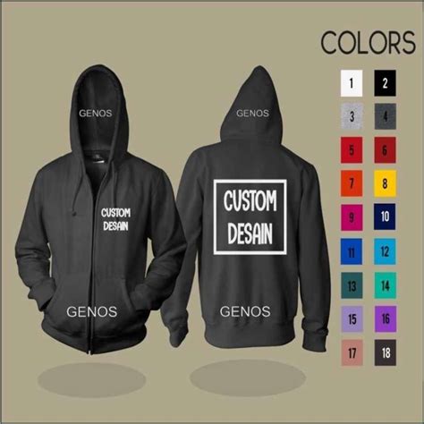 Jual Custom Sablon Jaket Hoodie Zipper Sablon Bebas Tulisan Nama M Di Seller Kaos Katun