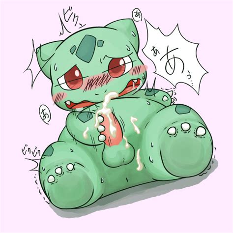 Rule 34 Blush Bulbasaur Color Cum Feral Front View Male Male Only Masturbation Nintendo Nude