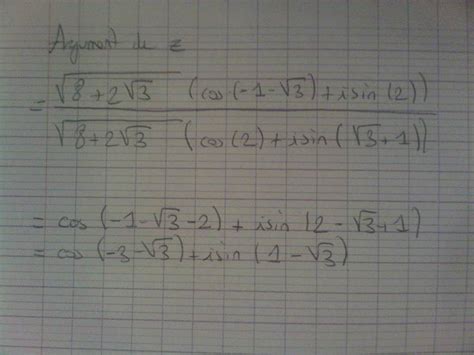 Argument Dun Nombre Complexe Exercice De Mathématiques De Terminale