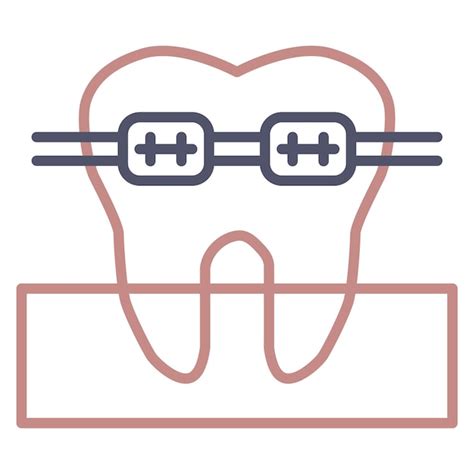 Premium Vector Tooth Braces Icon