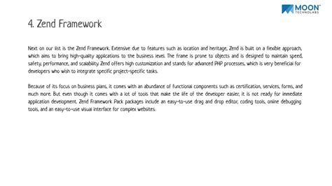 Ppt Top 10 Best Php Frameworks For Web Development Powerpoint