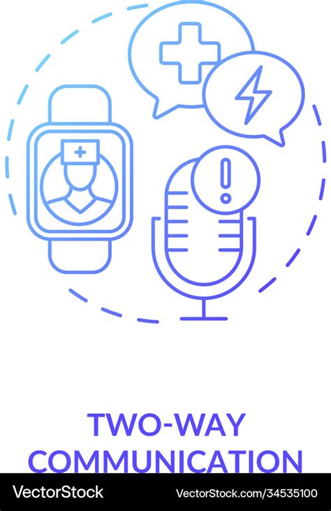 Two Way Communication Concept Icon Royalty Free Vector Image