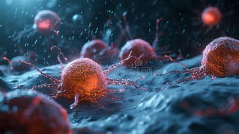 Virtual Reality Render Of Cancer Cells Stock Image Image Of Human Diagnosis 304684379