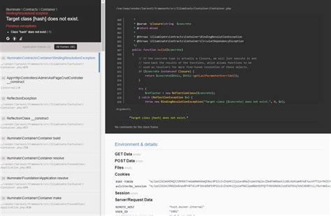 Target Class Hash Does Not Exist Issue Laravel Backpack PermissionManager GitHub