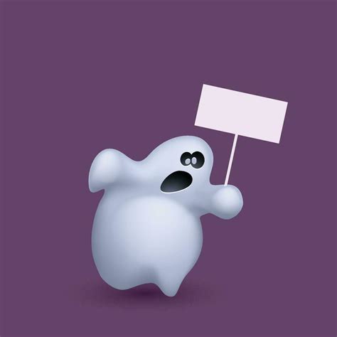 Ghost With Board 32059274 Vector Art At Vecteezy