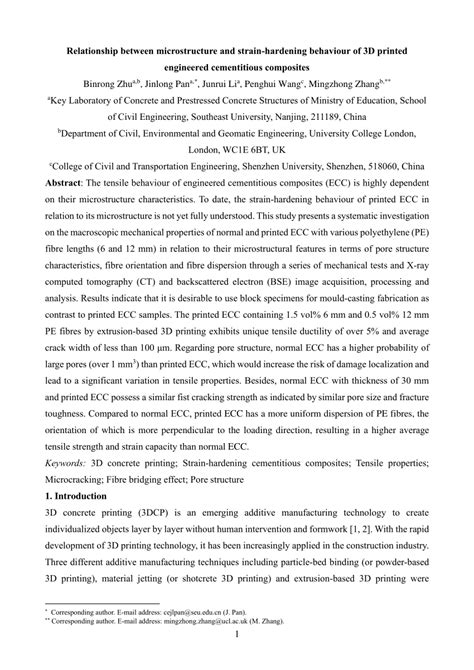 Pdf Relationship Between Microstructure And Strain Hardening Behaviour Of 3d Printed