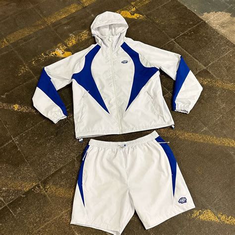 Syna World Vortex Woven Jacket White Blue