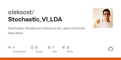 Github Oleksost Stochastic Vi Lda Stochastic Variational Inference For Latent Dirichlet