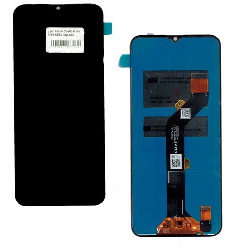 Дисплей Tecno Spark 6 Go Ke5 Ke5j Spark Go 2022 Kg5m Pop 5 Lte Lite Bd4 Bd4a Bd4i с стеклом