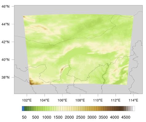 Digital Evaluation Data Of The Single Wrf Domain With Horizontal